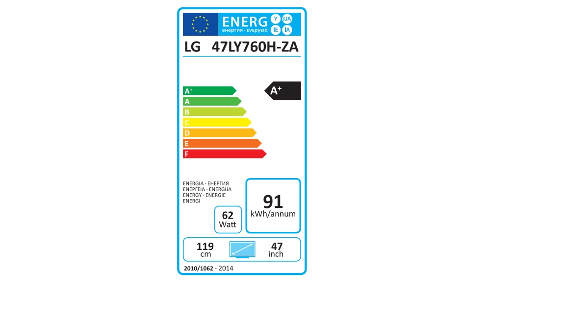 Specs LG 47LY760H TV 119.4 cm (47") Full HD Wi-Fi Metallic 225 cd/m² ...